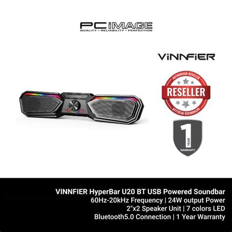Vinnfier Hyperbar U20 Bt Usb Powered Soundbar Pc Image