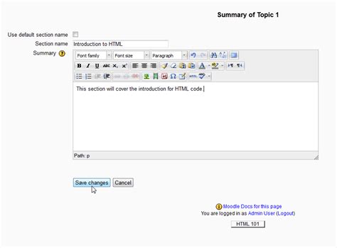 edit topic weekly social formatted courses in moodle inmotion hosting