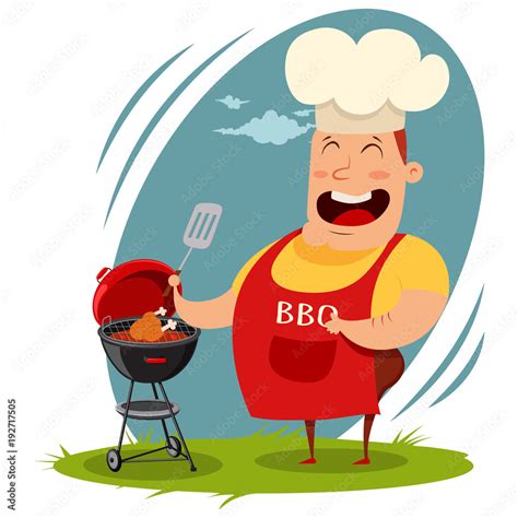 Cooker Man Clipart Cartoon