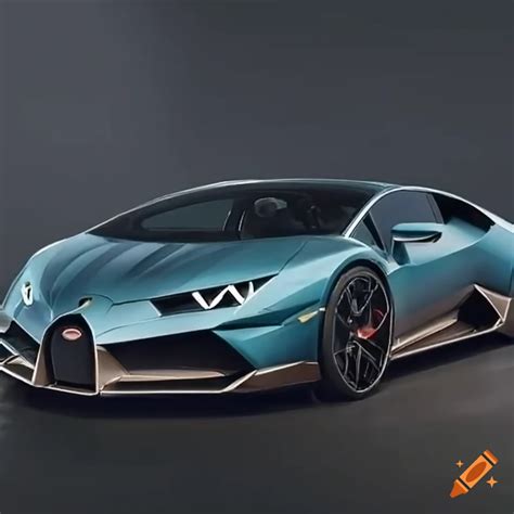 Realistic Hybrid Of A Lamborghini Huracan And A Bugatti Chiron On Craiyon