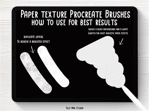 Procreate Paper Brushes Paper Procreate Textured Procreate Paper Files Canvas Brushes For