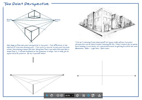 Ks3 Drawing Worksheets 2 Point Perspective Shading Rendering 1 Pp