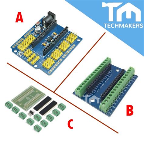 Arduino Nano Io Pin Expansion Terminal Adapter Block Screw Shield V10