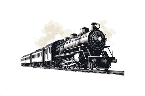 Watercolor Retro Vintage Train Old Train Retro Train Creative Retro