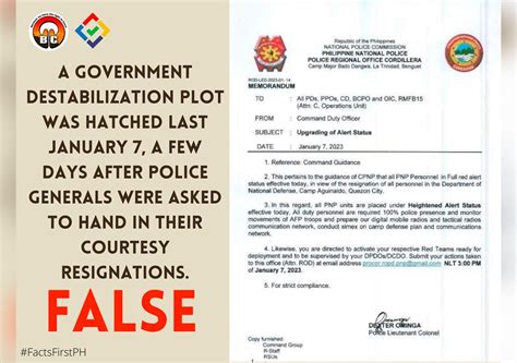 Claim A Government Destabilization Plot Was Hatched Last January 7 A Few Days After Police