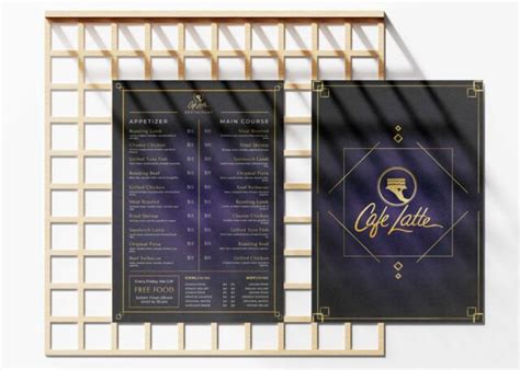 Golden Classic Menu Design Template 99effects
