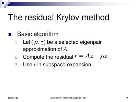 Ppt Rkpack A Numerical Package For Solving Large Eigenproblems Powerpoint Presentation Id389261