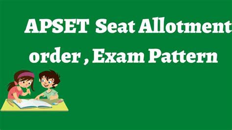 AP SET Seat Allotment Order Exam Pattern Download