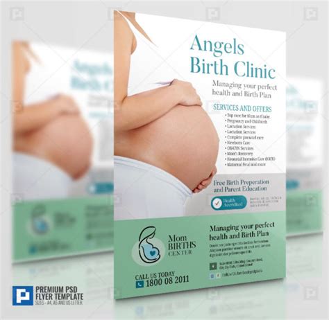 Pregnancy And Birth Center Flyer Psdpixel