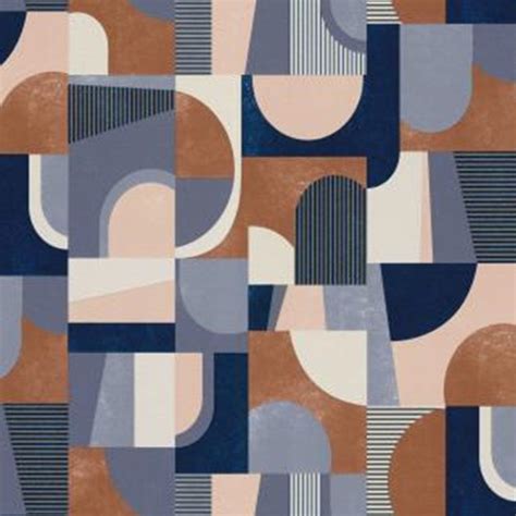 Blue Geometric Wallpaper Uk