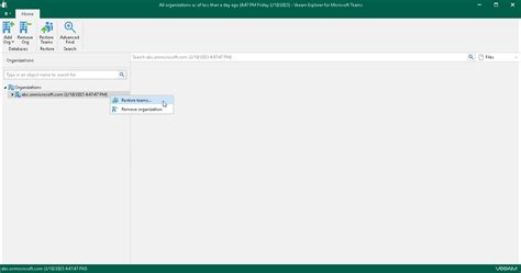 Step Launch Restore Wizard Veeam Backup Explorers Guide