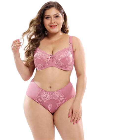 Plus Size Bra And Panty Sets Seamless Sexy And Supportive