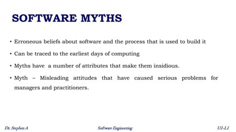 Unit 1 Lecture 1 Introduction Software Engineering Mythspdf