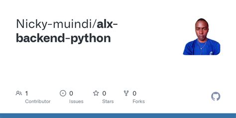 GitHub Nicky Muindi Alx Backend Python
