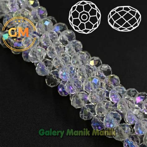 Jual Ceko Kristal Bening Crystal Ceko Putih Bening 4 6 8 Mm Bahan