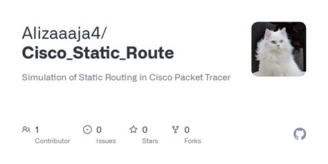 GitHub Alizaaaja Cisco Static Route Simulation Of Static Routing In Cisco Packet Tracer