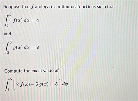 solved suppose that f and g are continuous functions such