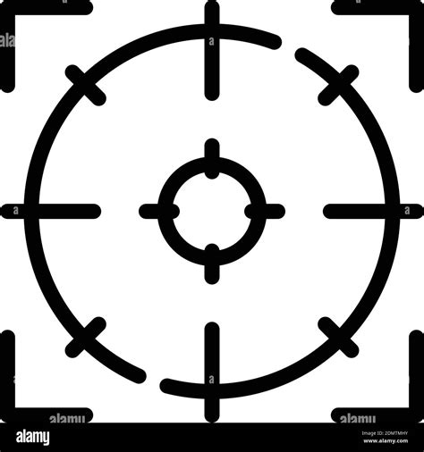 Font Focus Icon Outline Font Focus Vector Icon For Web Design Isolated On White Background