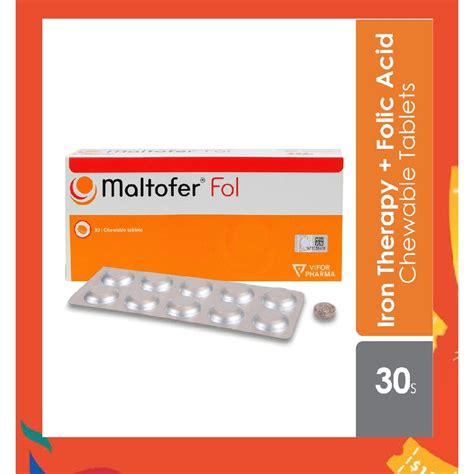 Maltofer Folic Acid Chewable Tablet 30s Shopee Malaysia