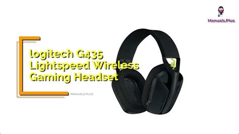 Logitech G435 Lightspeed Wireless Gaming Headset Setup Guide And User Manual Youtube
