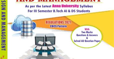 Database Design And Management By R Gowthamani And Co From Sri Krishna Publications Ad3391