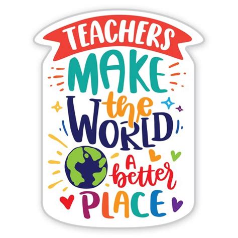 Teachers Make The World A Better Place Lapel Pin With Presentation Card
