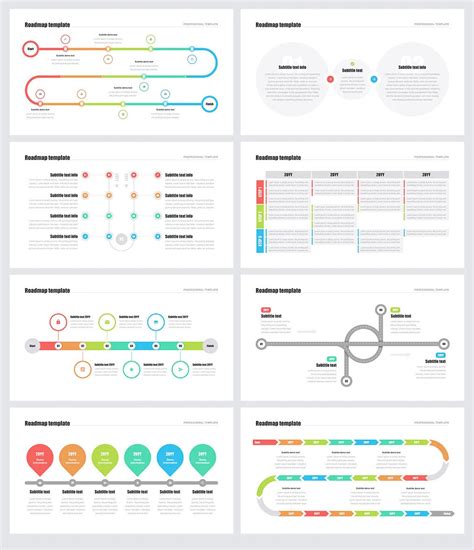 Roadmap Powerpoint Templates Etsy