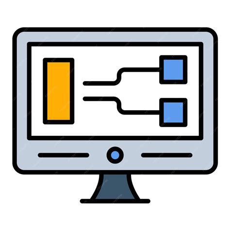 Premium Vector Visual Programming Flat Illustration