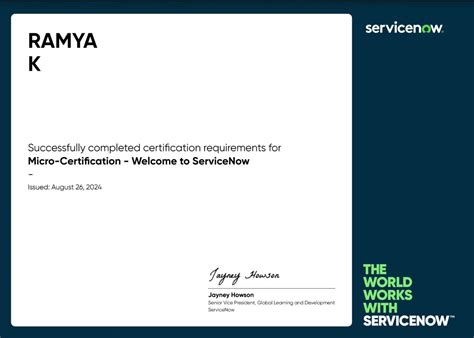 ramya karthikeyan on linkedin servicenow certification