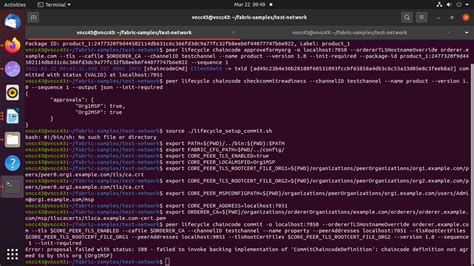 Hyperledger Fabric Chaincode Definition Not Agreed To By This Org Org1msp Stack Overflow