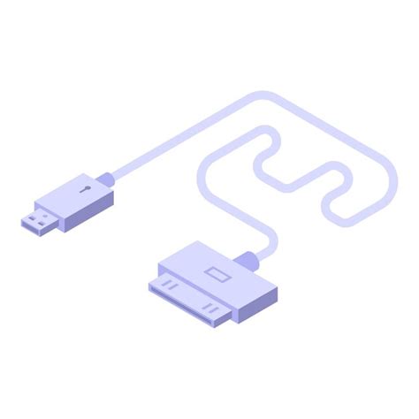 Premium Vector Tablet Usb Cable Charger Icon Isometric Of Tablet Usb Cable Charger Vector Icon