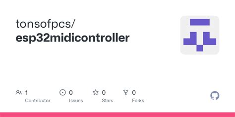 Github Tonsofpcsesp32midicontroller