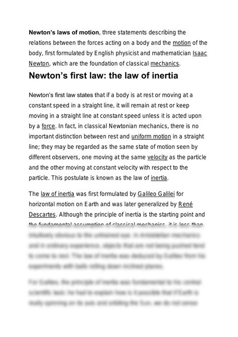 Newtons Law Physics Stpm Thinkswap