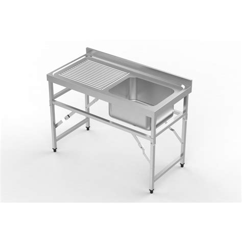 Plonge Inox Professionnelle Avec Pied Pliant Gamme 600 Combisteel