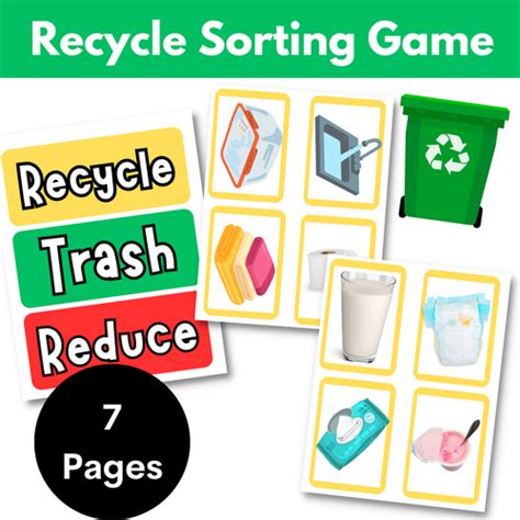 The Recycle Sorting Game Princess Educator