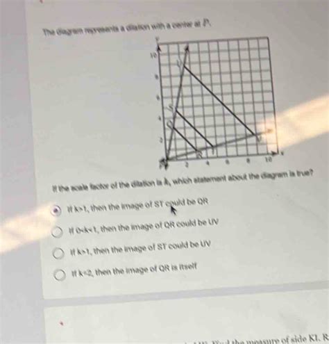 solved the diagram represents a dilation with a center at p if the