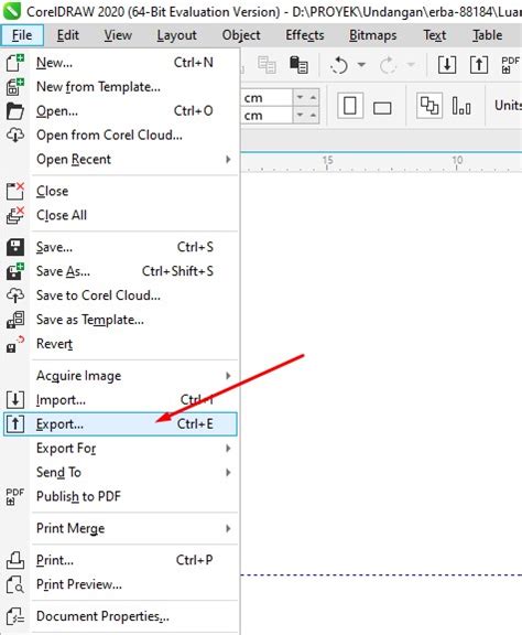 Cara Menyimpan File Coreldraw Ke