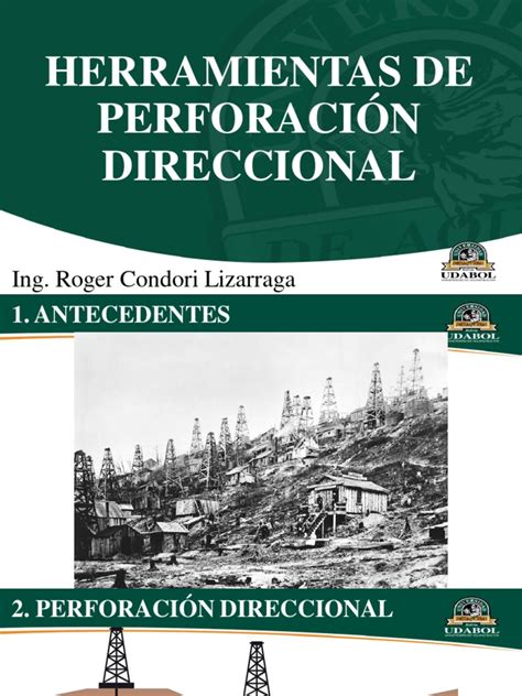 Herramientas De Perforación Direccional Ing Roger Condori Lizarraga