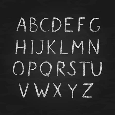 Chalkboard Font Alphabet Cursive