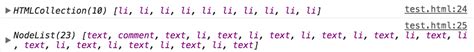 Javascript Difference Between HTMLCollection NodeLists And Arrays Of Objects Stack Overflow