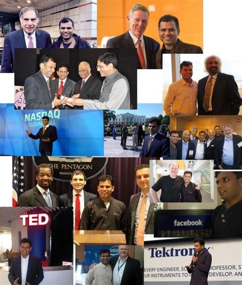 Sunil Khandbahale With Ratan Tata Alan Mulally Sam Pitroda At Nasdaq