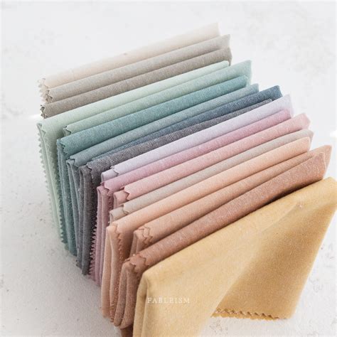 Fableism Everyday Chambray Half Meter Bundle Of 17 Fabrics