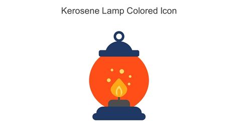 Kerosene Lamp Colored Icon In Powerpoint Pptx Png And Editable Eps Format