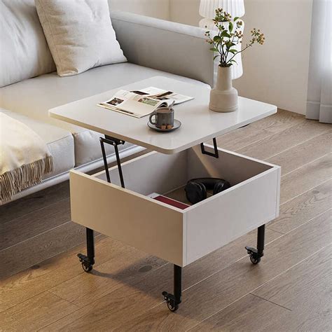 Mflkjhsa Wood Lift Top Coffee Table Movable Side Table
