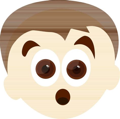 Illustration Of A Scared Boy Face 24385413 Vector Art At Vecteezy