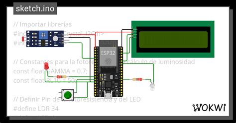 Photoresistor C Wokwi Esp32 Stm32 Arduino Simulator