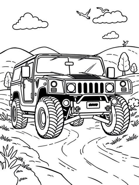 12 Free Hummer H1 Coloring Pages To Print And Enjoy