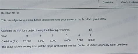 Solved This Is A Subjective Question Hence You Have To Wnte