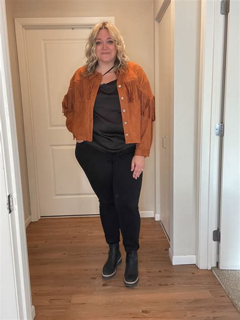Plus Size Fringe Jacket Tara Jane Style