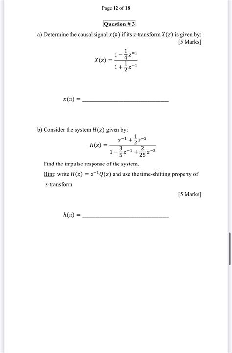 Solved Page 12 ﻿of 18question 3a ﻿determine The Causal